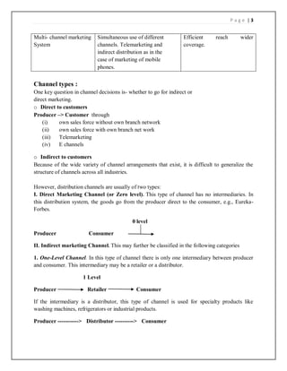 distribution system in rural markets | PDF