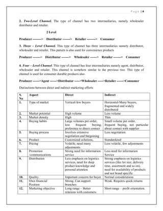 distribution system in rural markets | PDF