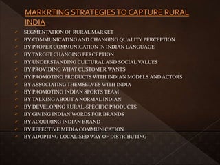 Rural marketing-By Arun raj v | PPT