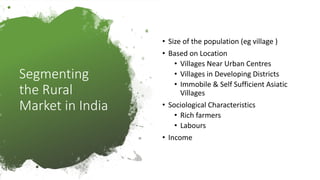 Introduction to Rural Marketing | PPTX