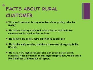 Rural Marketing | PPT | Agriculture | Industries