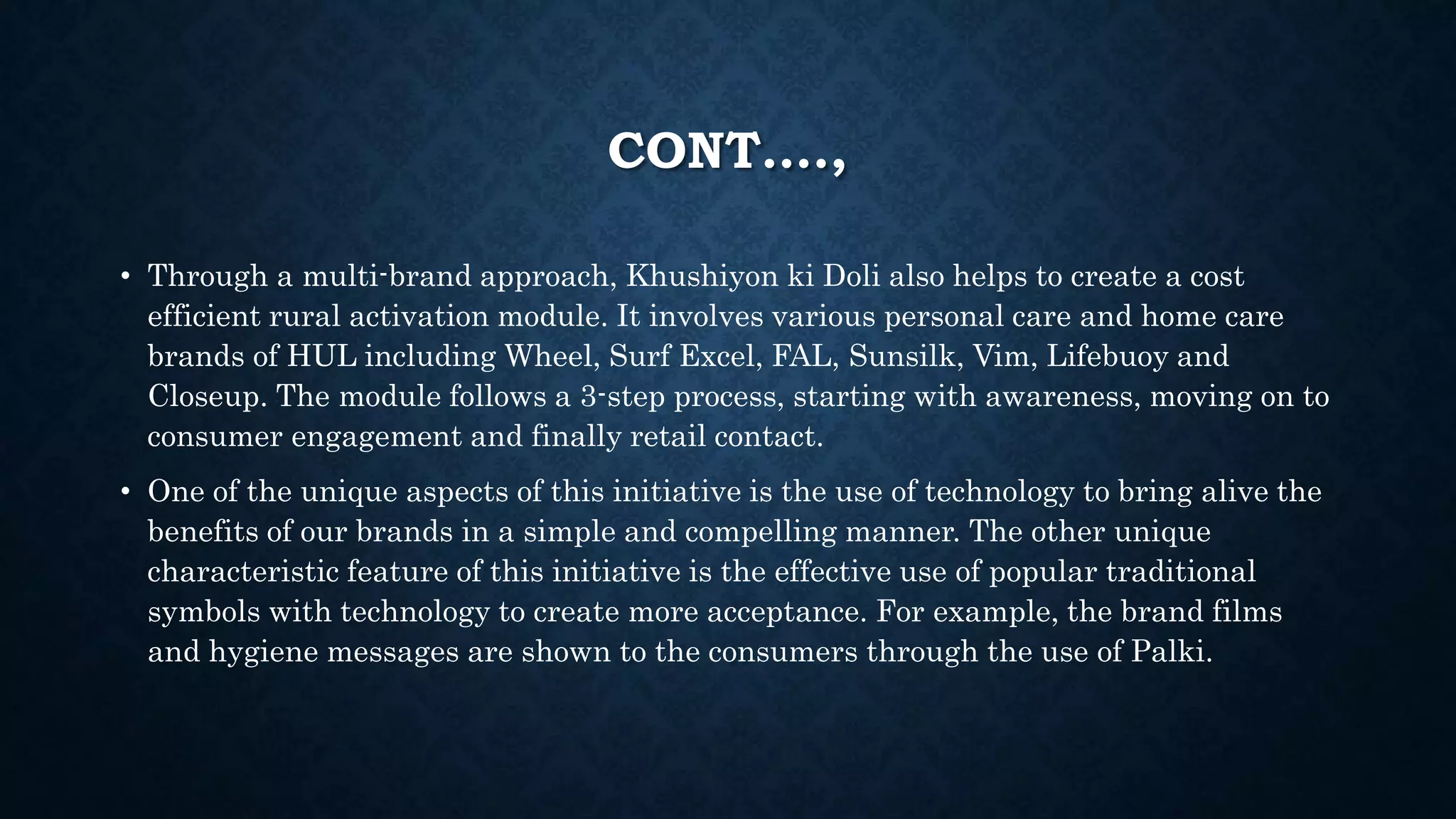Rural marketing initiatives of hul | PPTX