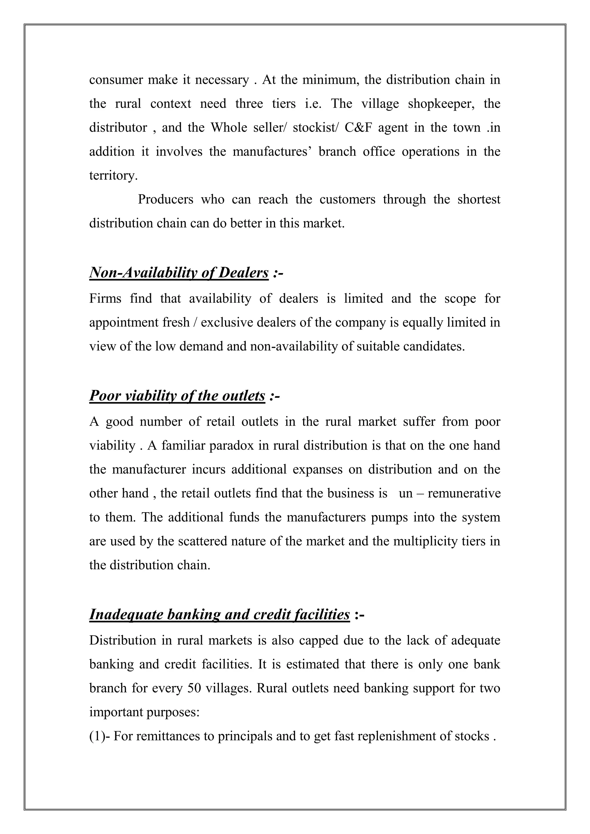 Rural marketing on fmcg sector pdf | PDF