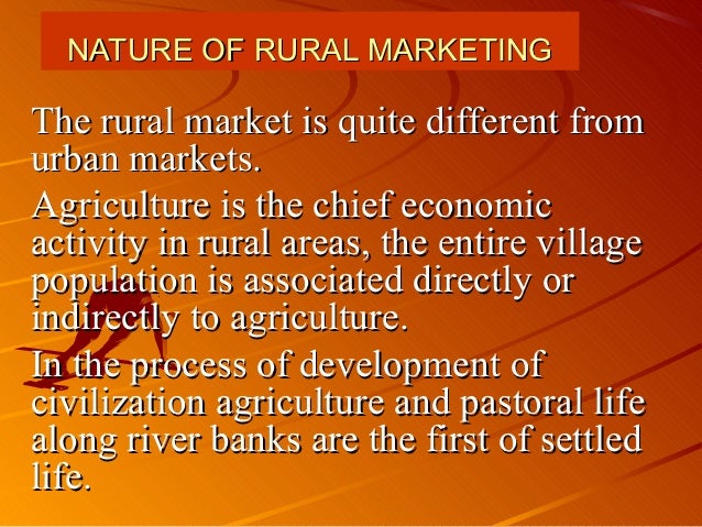 Rural marketing ppt