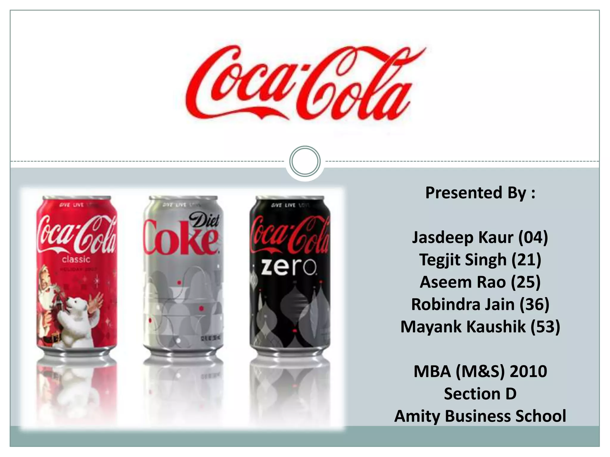 Rural Management Ppt On Coke | PPTX