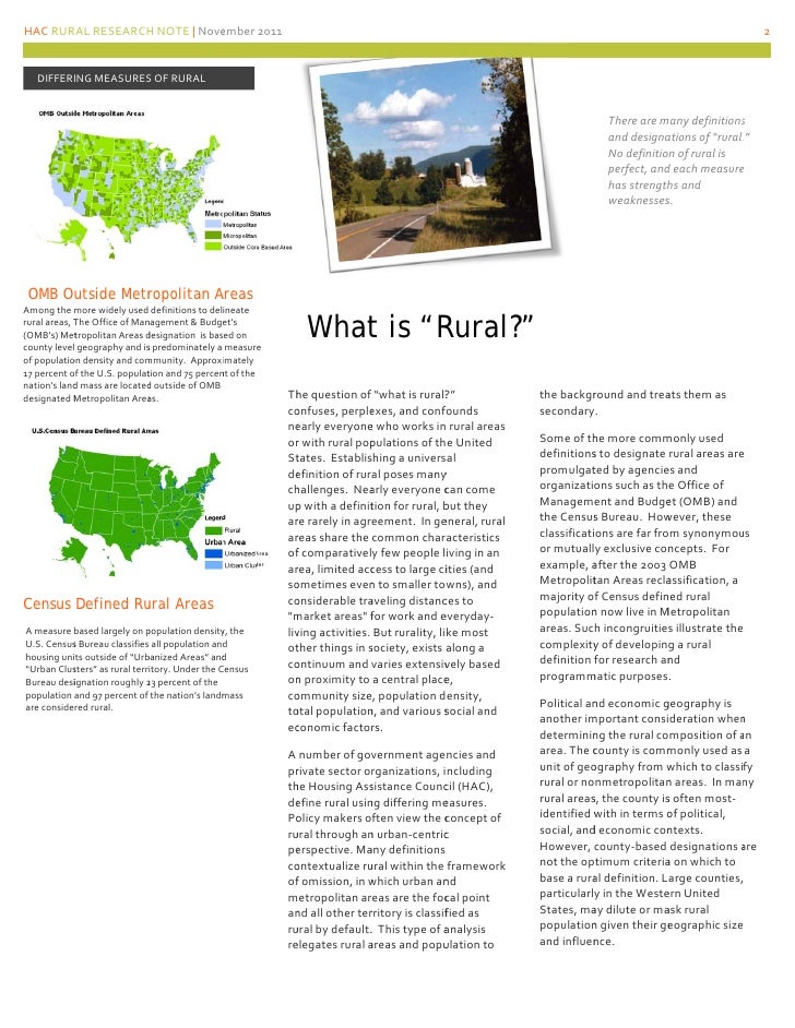 Rurality in the United States