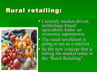 Rural retailing | PPT