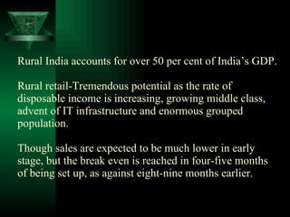 Rural retailing | PPT