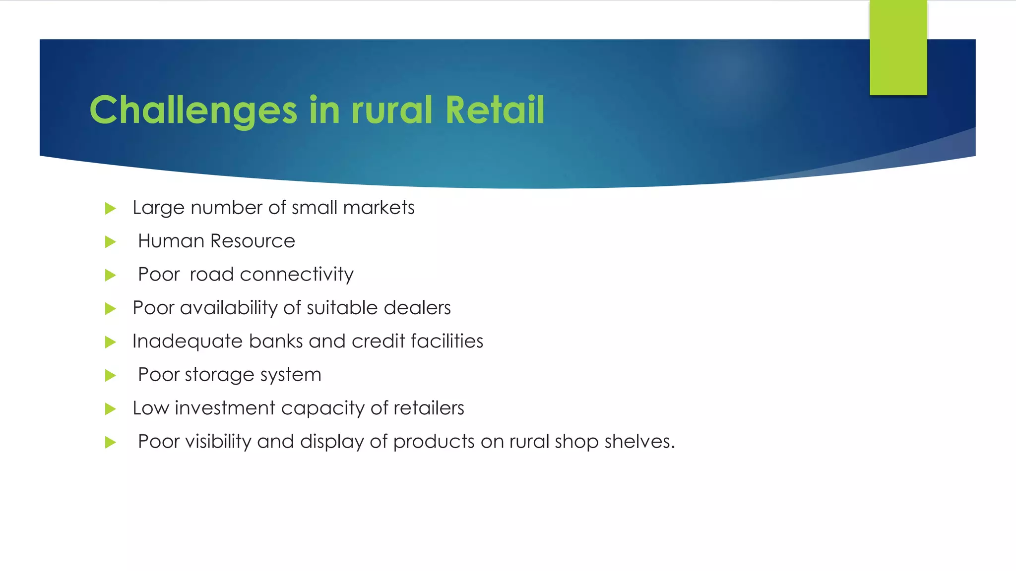 Rural retailing | PPTX