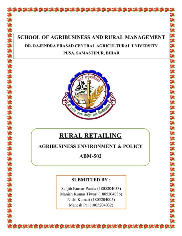 Rural Retailing | PDF | Agriculture | Industries
