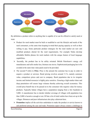 Rural Retailing | PDF