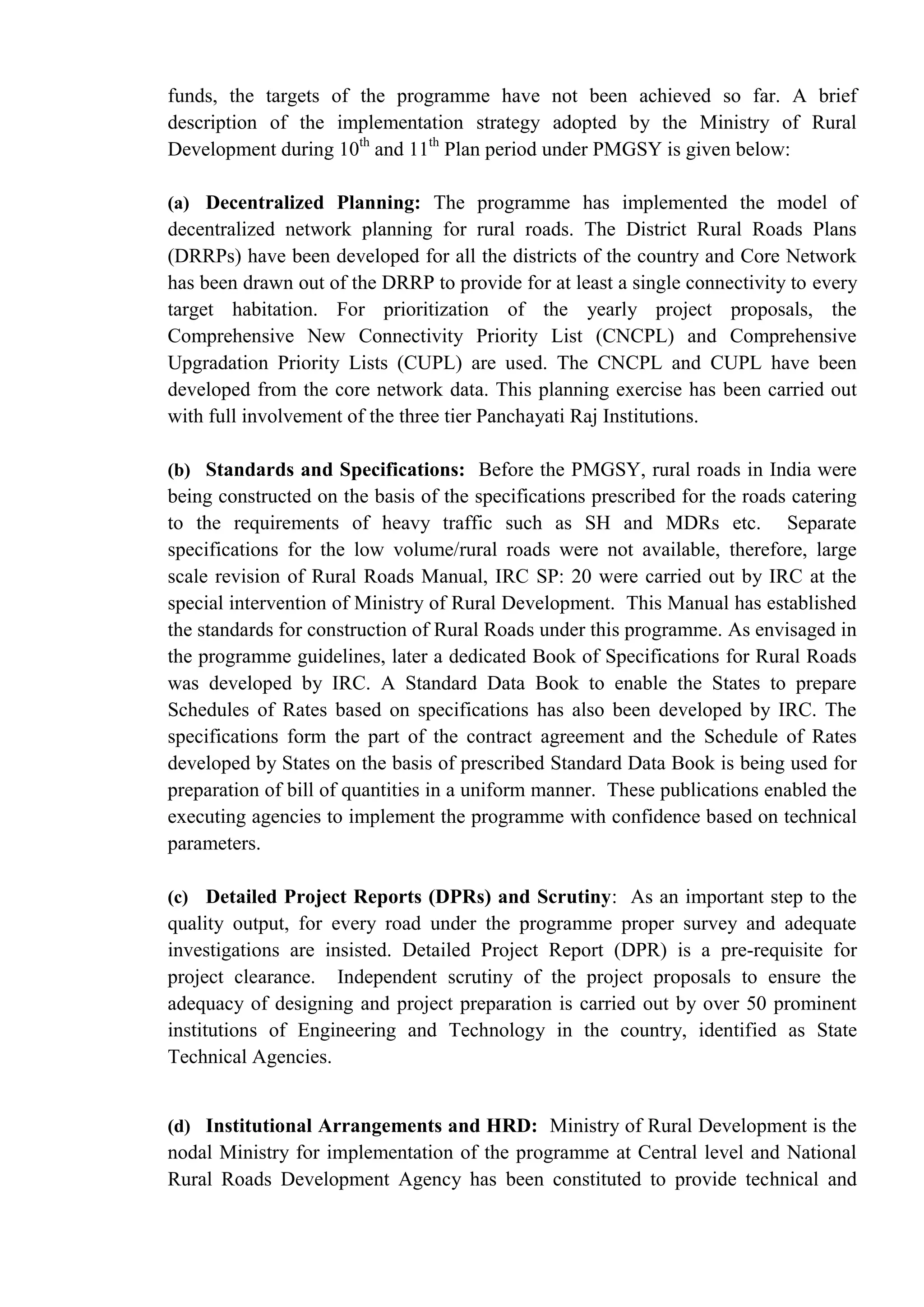 Rural road development_of_india_based_on PMGSY. | PDF