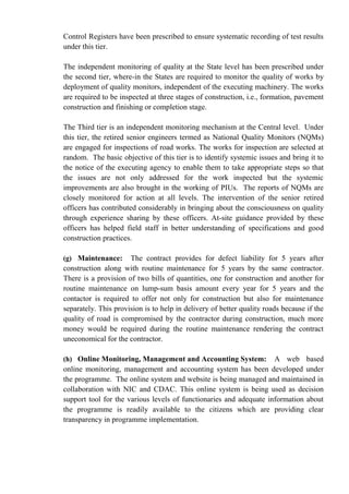 Rural road development_of_india_based_on PMGSY. | PDF