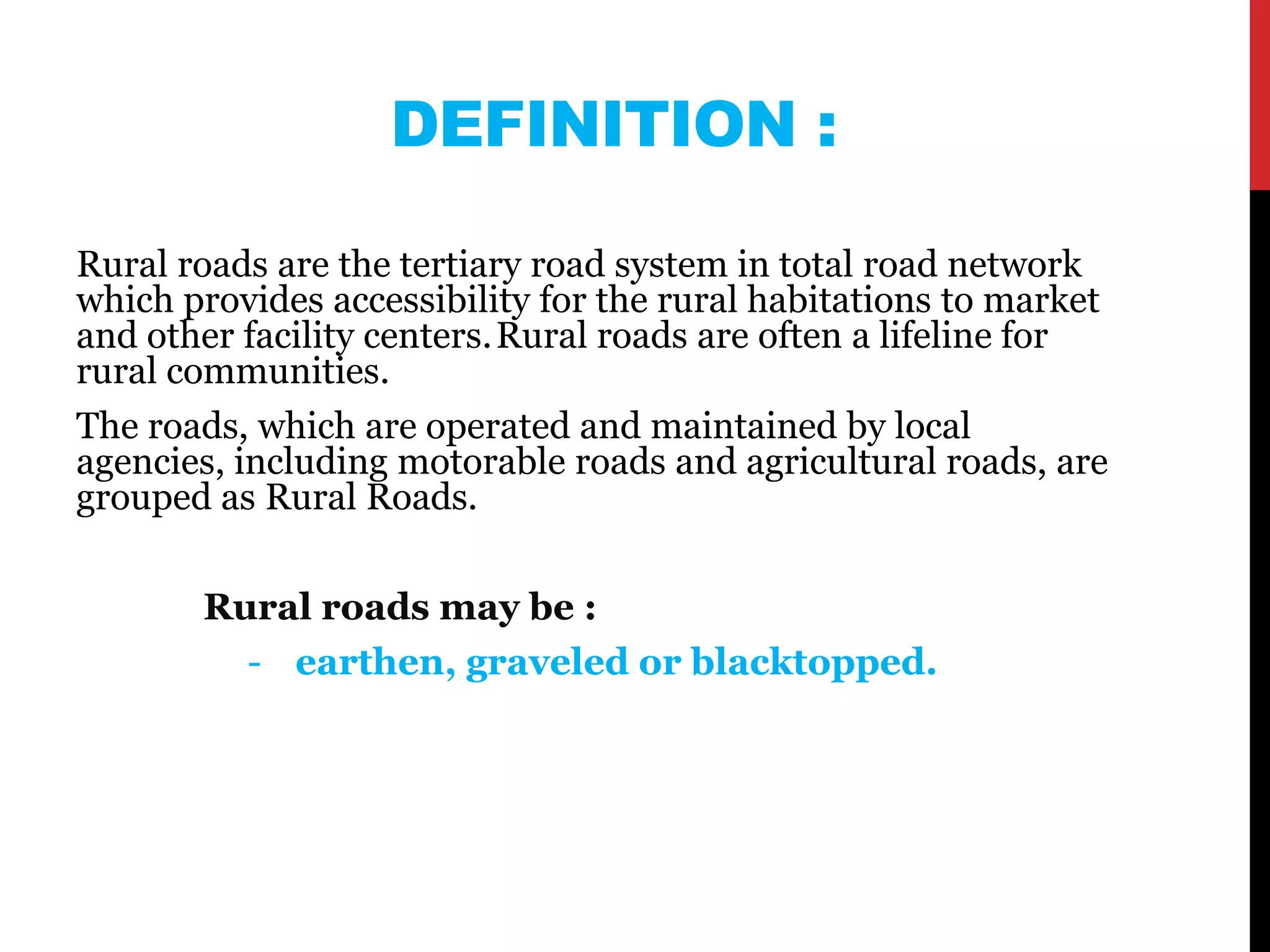Rural roads development in nepal | PPTX