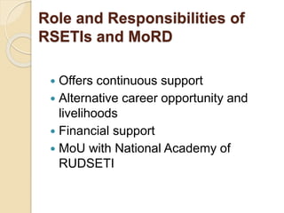 Rural self employment training institutes (rseti) | PPTX