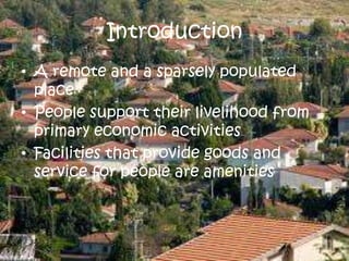 Secondary 2 Geography-Rural Settlement | PPTX | Land and Farms | Real ...