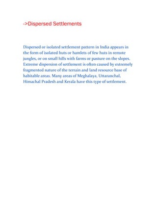 Rural settlement types | RTF