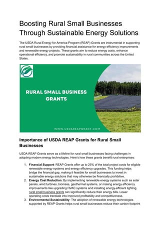 Empowering Growth and Sustainability in Rural Communities | PDF