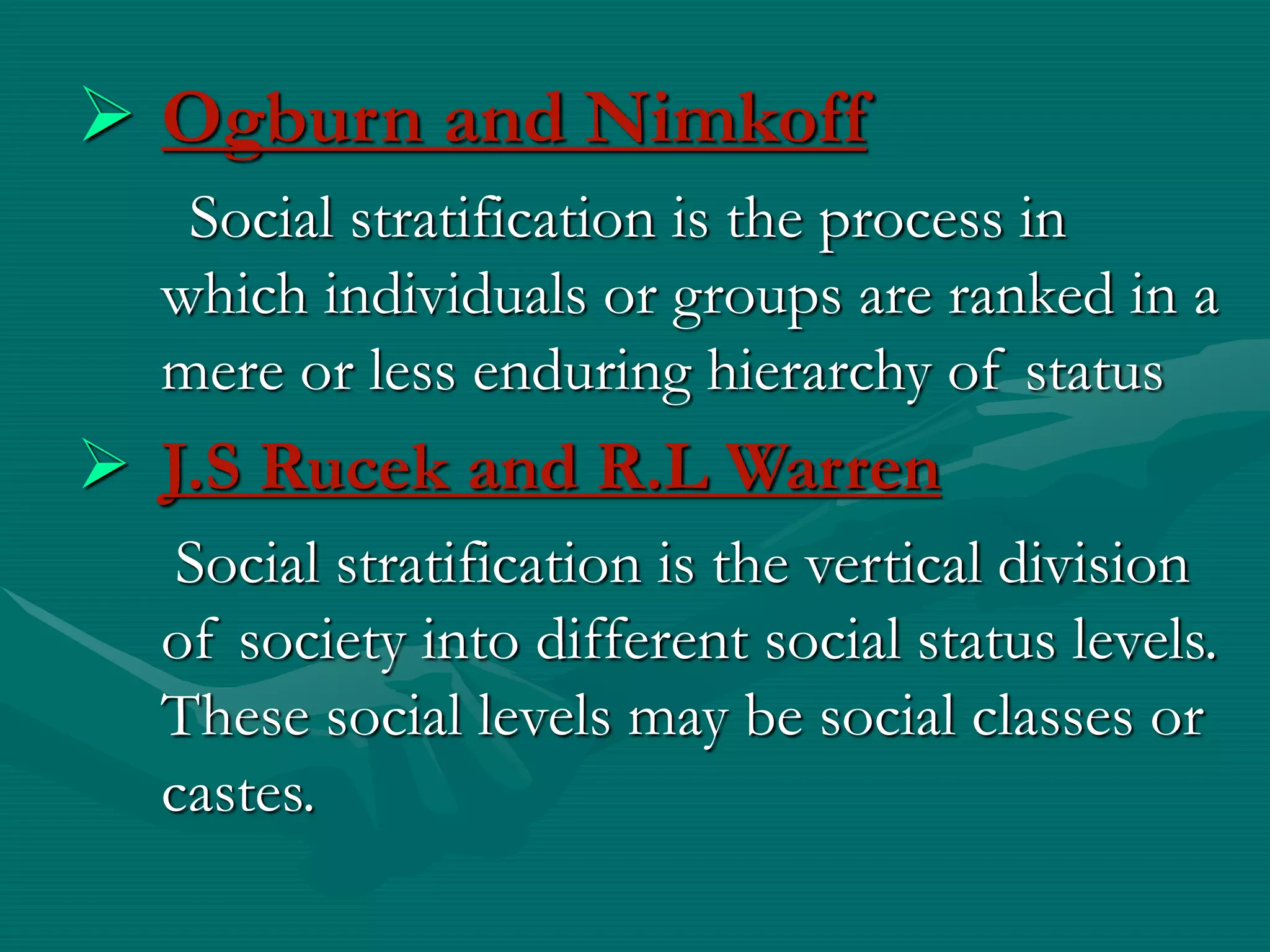 Rural social stratification | PPT