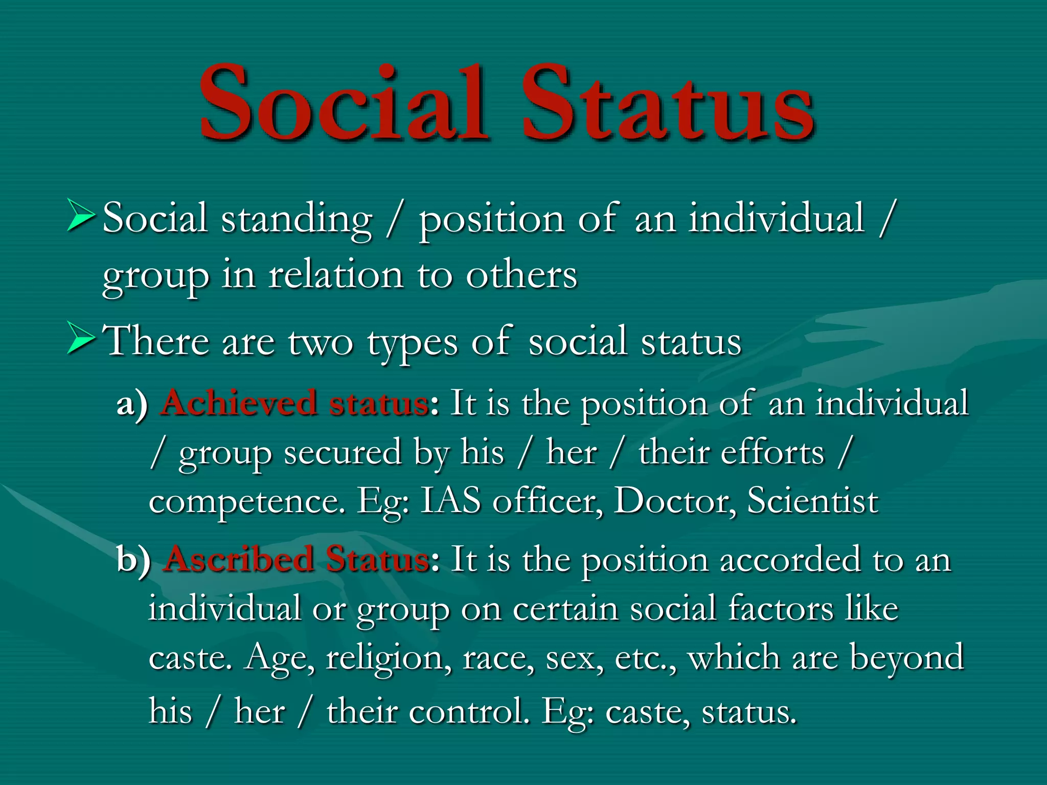 Rural social stratification | PPT