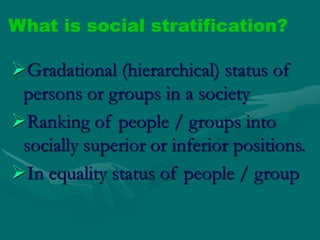 Rural social stratification | PPT