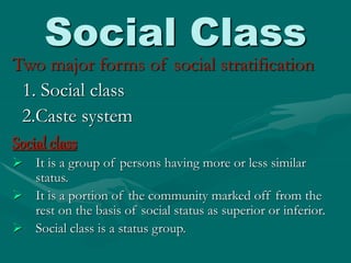 Rural social stratification | PPT