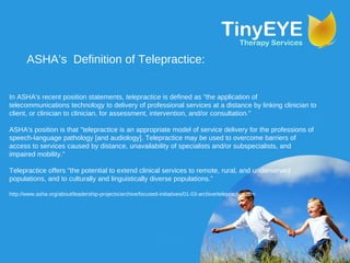 Rural Speech Therapy Telepractice | PPT