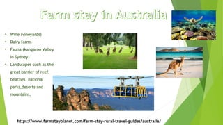 Rural tourism | PPT | Australia and Oceania Travel | Travel Locations