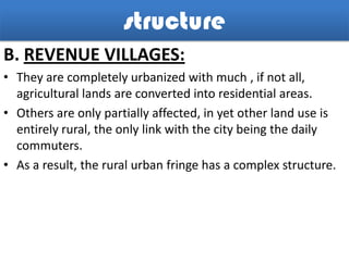Rural urban fringe | PPTX