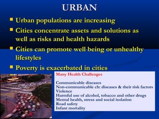 Rural & urban health | PPT