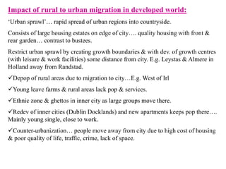 Rural urban migration | PPTX