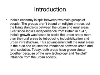 Rural Vs Urban India | PPT