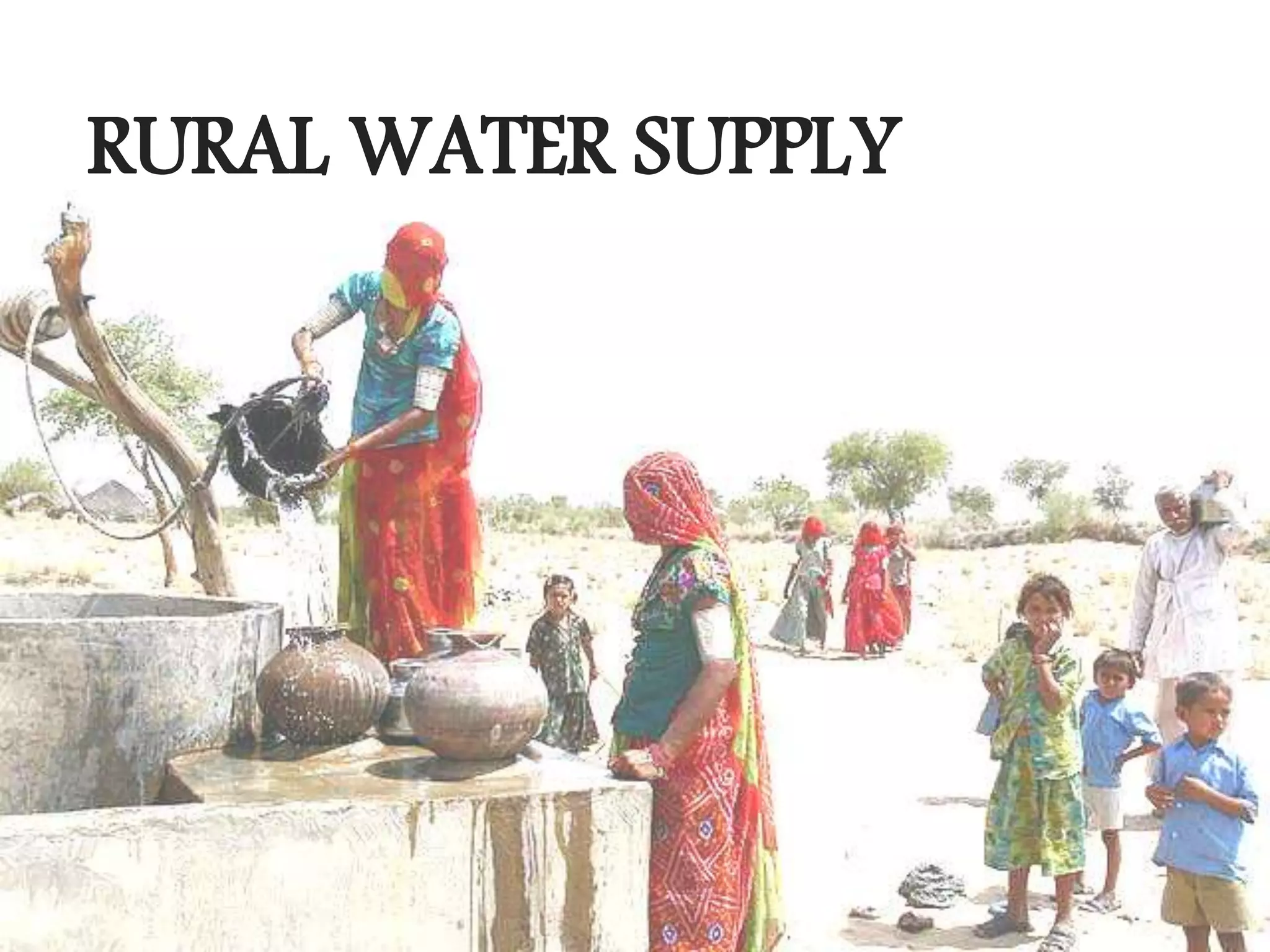 Rural water supply | PPTX