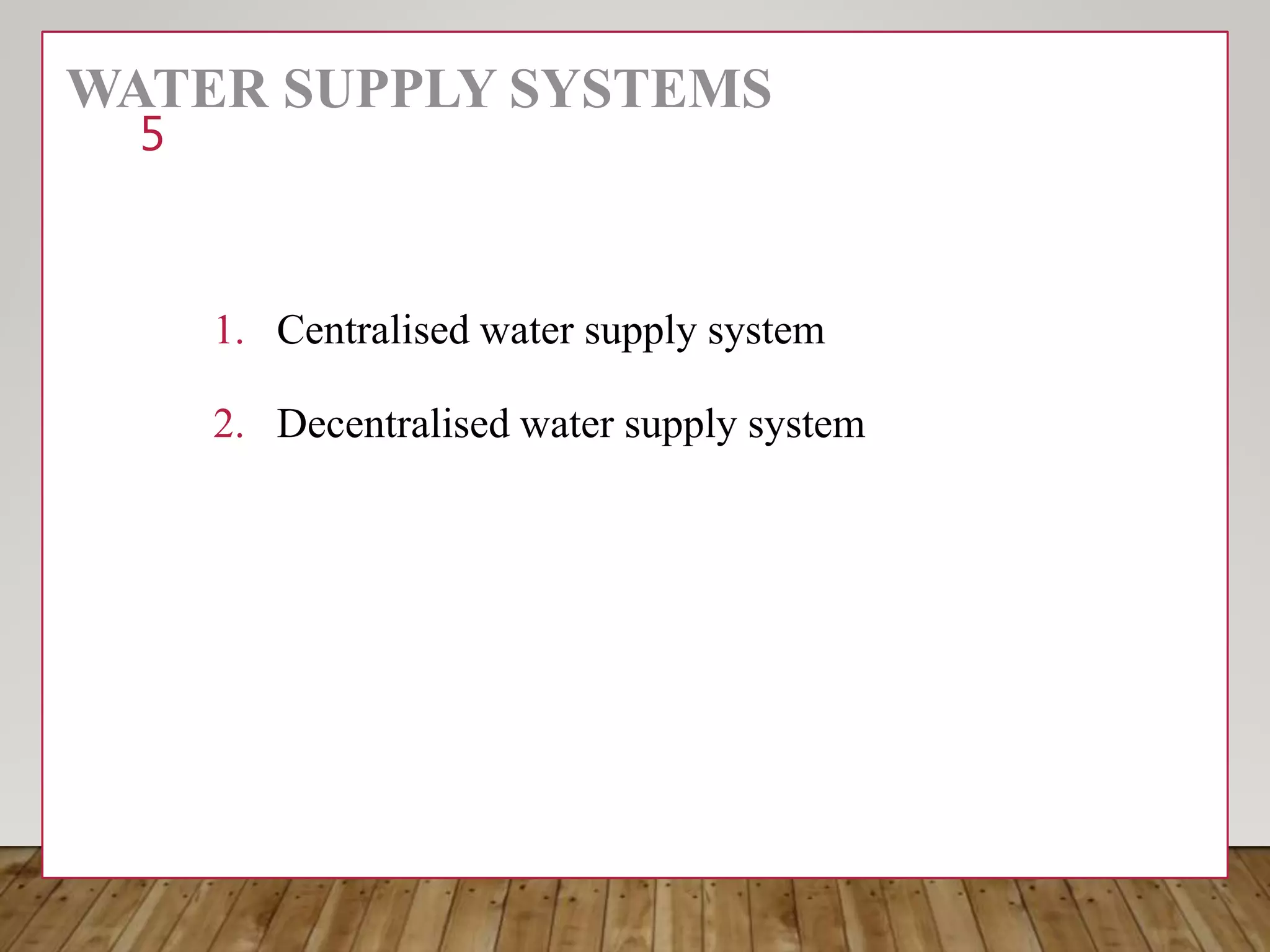 Rural water supply | PPTX