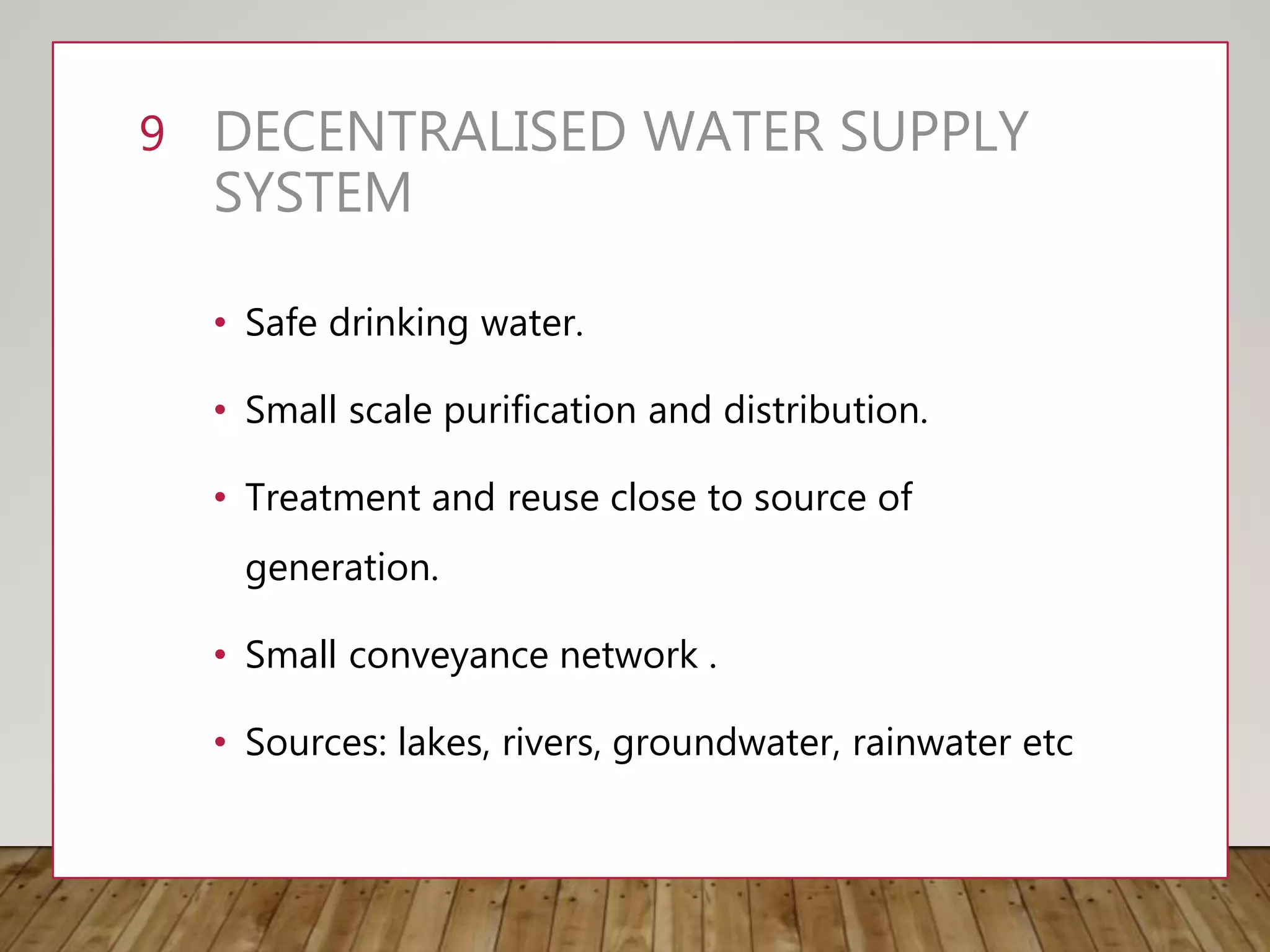 Rural water supply | PPTX