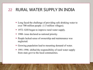 Rural water supply | PPTX