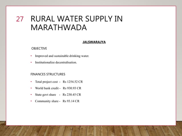 Rural water supply | PPTX | Agriculture | Industries