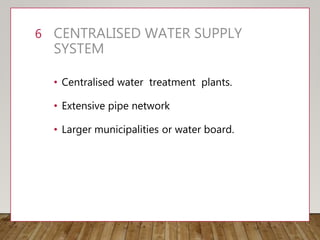 Rural water supply | PPTX