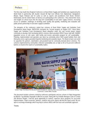 Building Sustainable Water Supply and Sanitation Schemes in Nepal | PDF