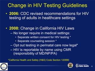 Toward Universal HIV Testing:Is the CDC Recommendation of “Opt-out ...