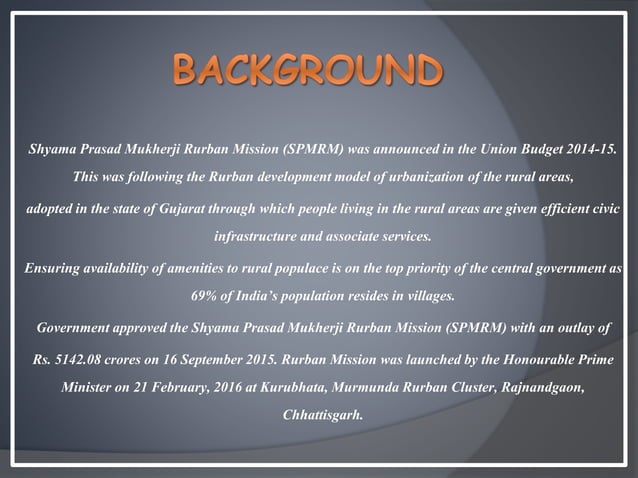 Rurban Mission | PPT