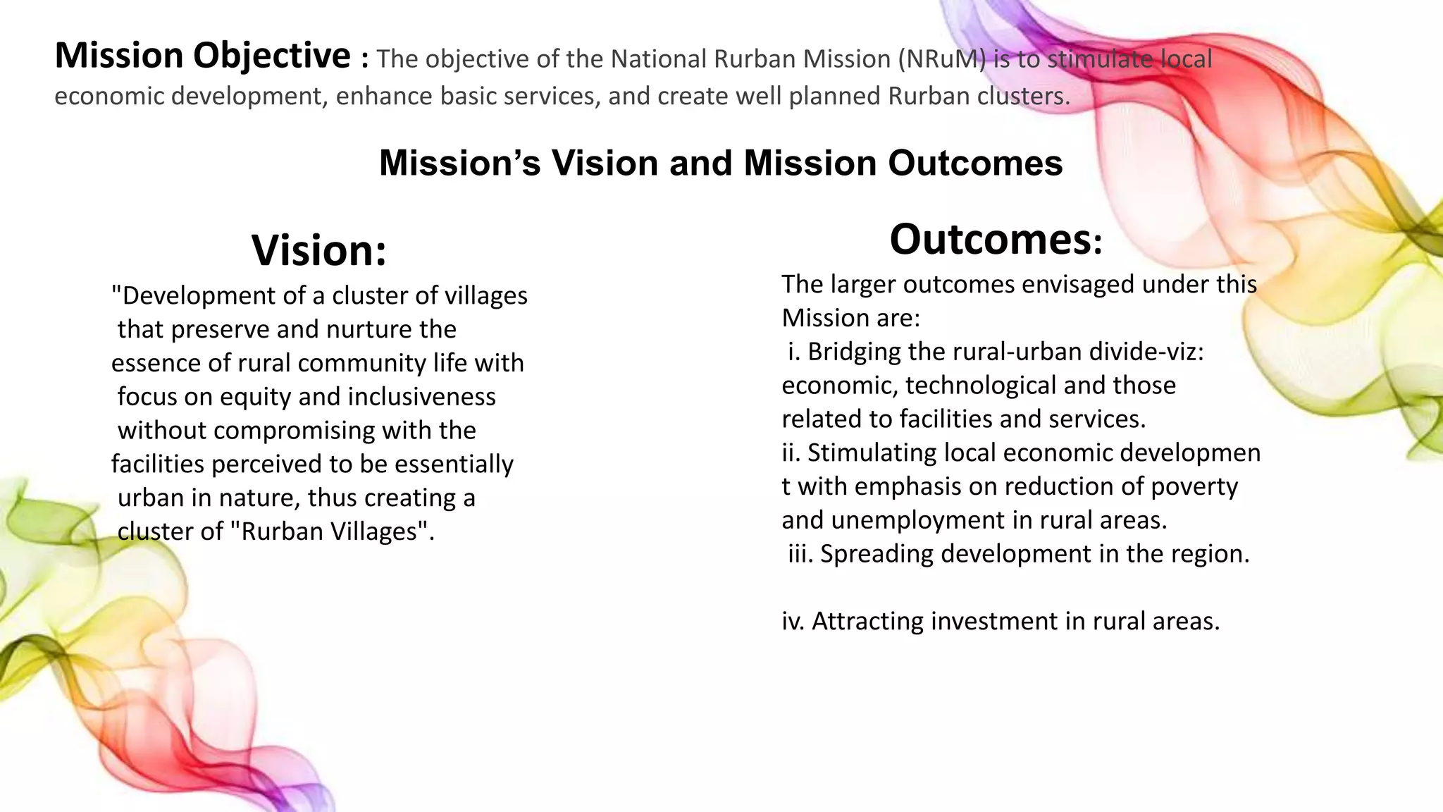 Rurban mission presentation by parag jaswal | PPT