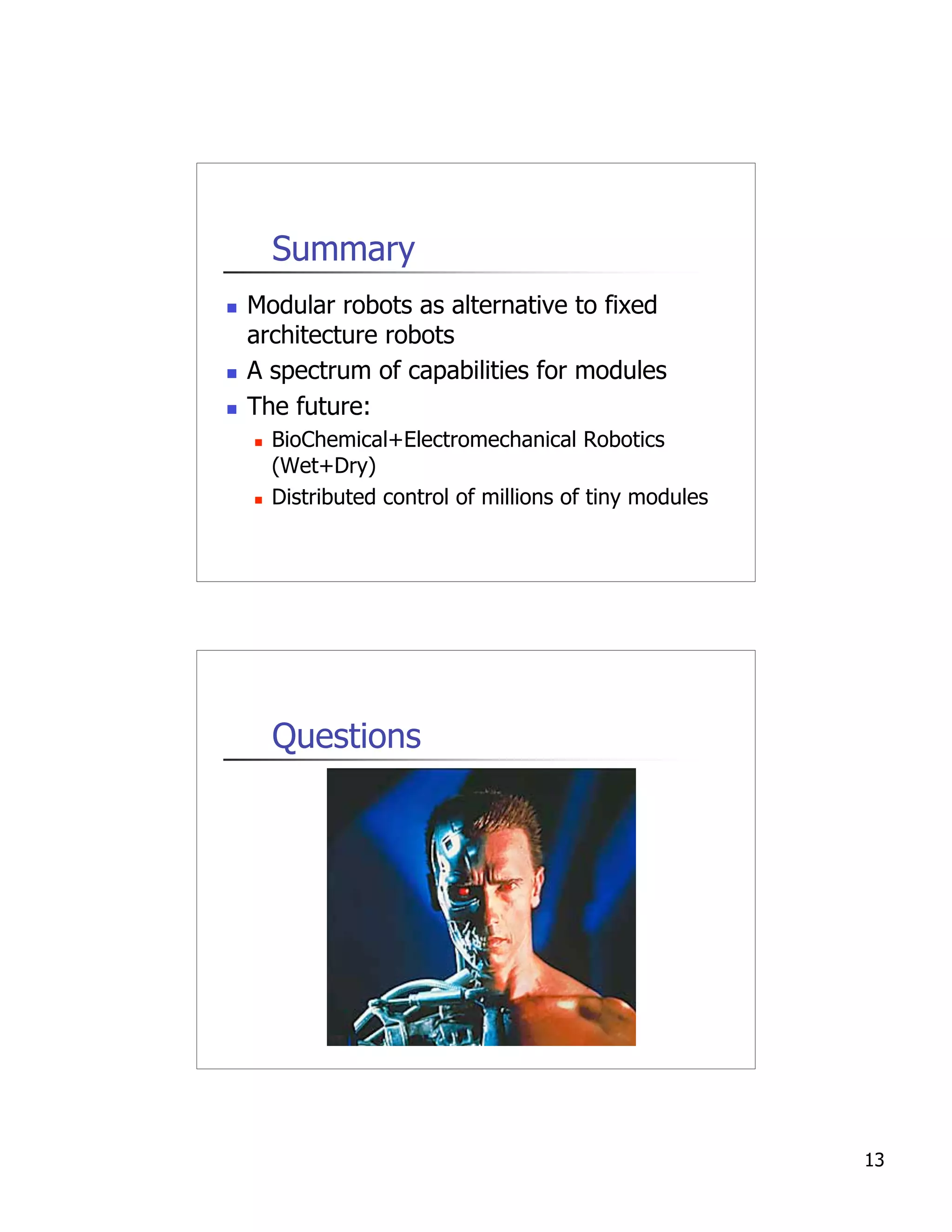 Programmable Matter with Modular Robots | PDF | Robotics | Technology & Computing