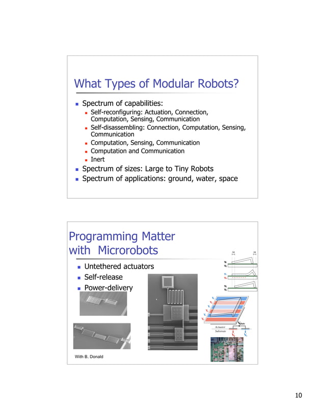 Programmable Matter with Modular Robots | PDF | Robotics | Technology ...