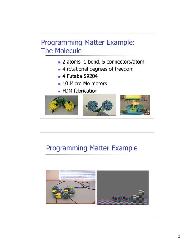 Programmable Matter with Modular Robots | PDF | Robotics | Technology ...