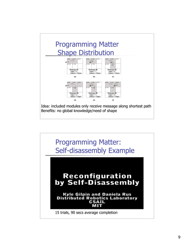 Programmable Matter with Modular Robots | PDF | Robotics | Technology ...