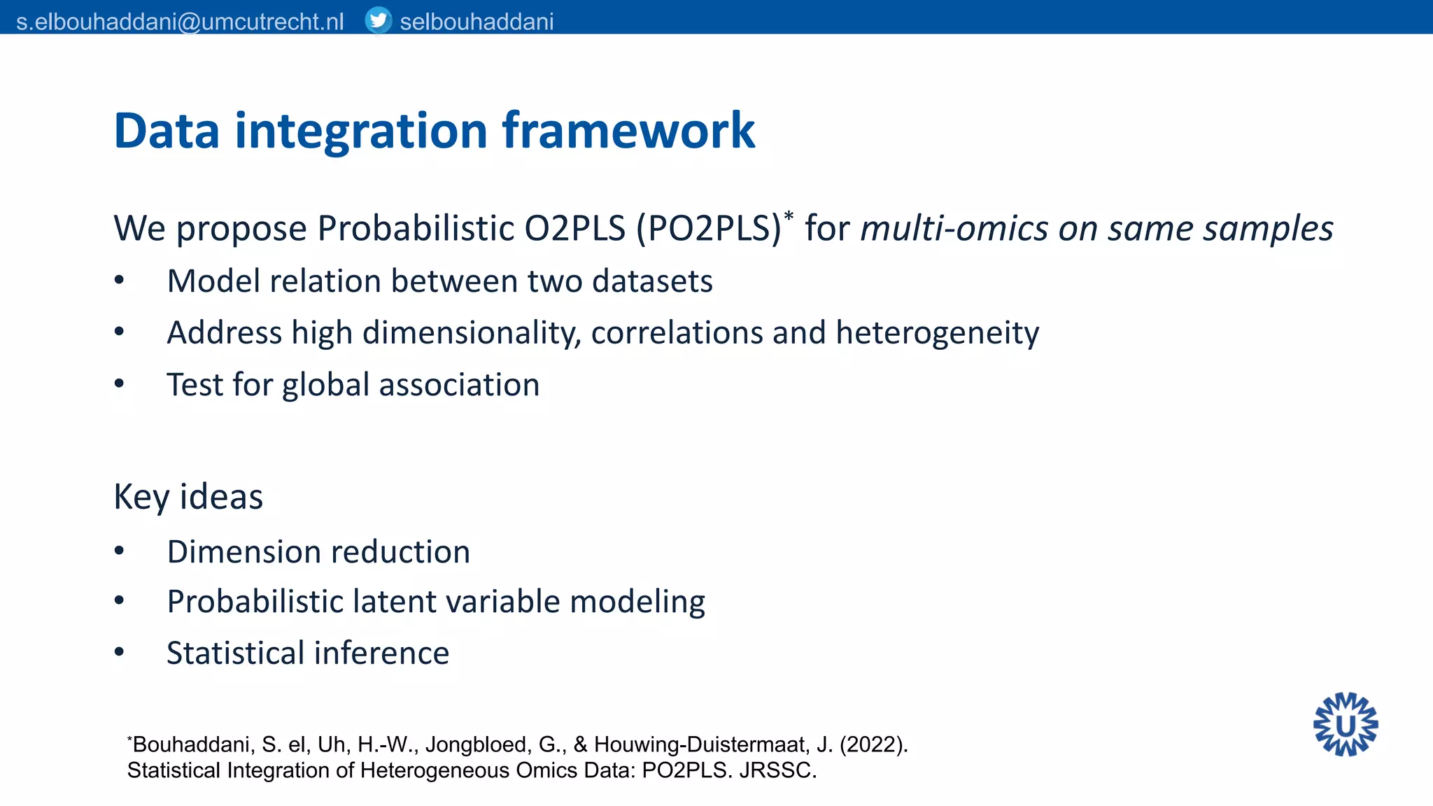 Statistical models for the integration of multiple omics datasets | PDF | Genetics | Science