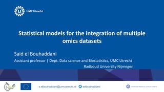 Statistical models for the integration of multiple omics datasets | PDF | Genetics | Science