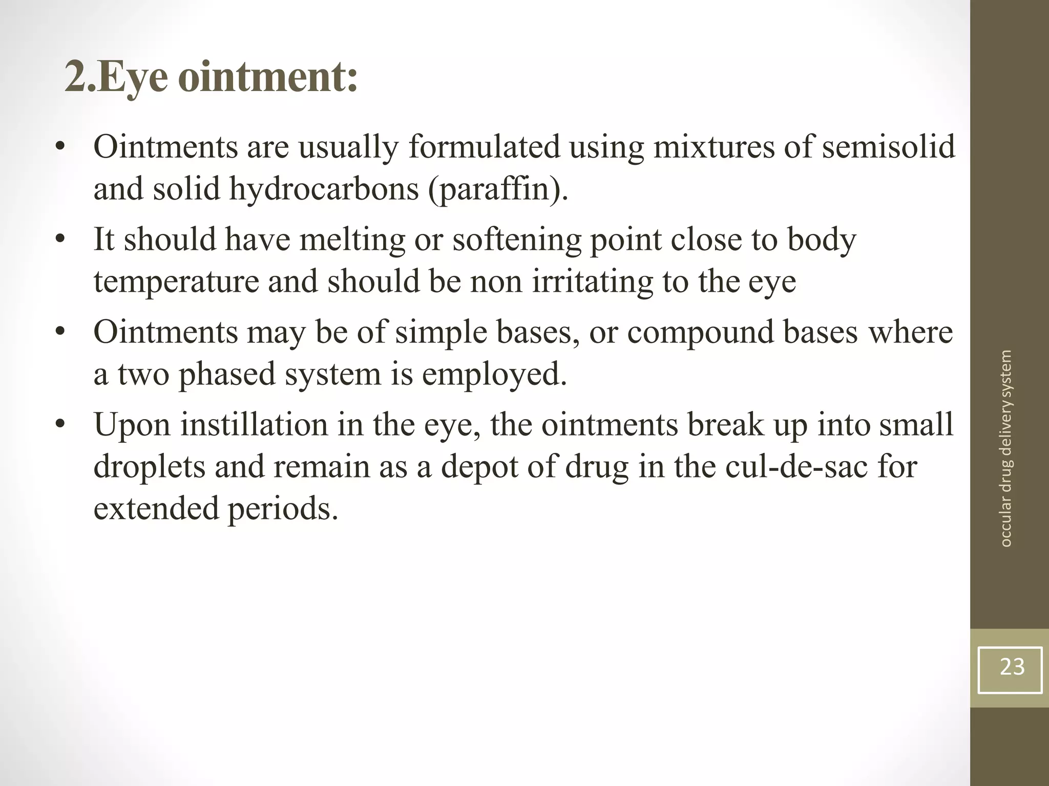 Occular Drug Delivery System | PPT