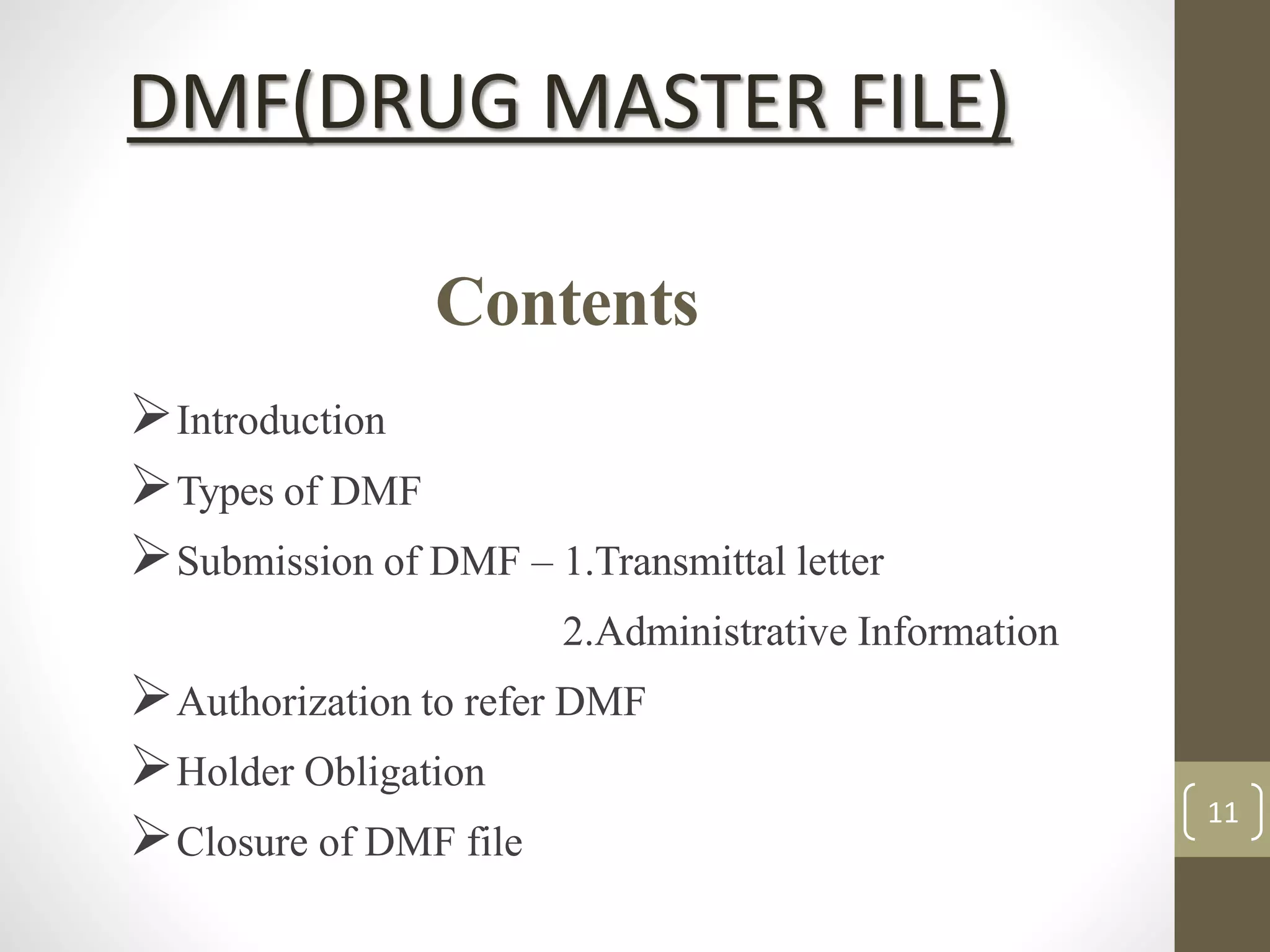 Documentation In Pharmaceutical Industry(Master Formula Record,DMF ...
